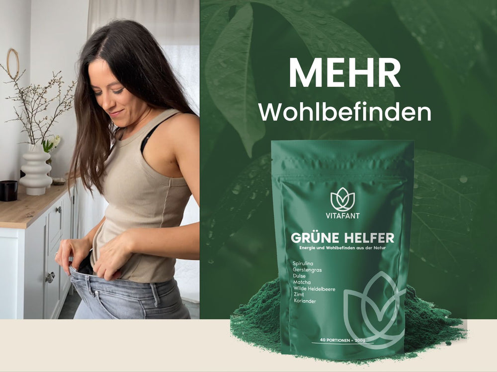 VITAFANT Grüne Helfer Pulver | natürlich abnehmen durch Entgiftung